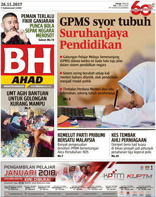 Berita Harian | Bharian 26.11.17 - Ookbee MY