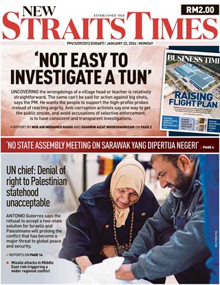 New Straits Timesโดย NST 22.01.2024 - อ่านอีบุ๊คที่อุ๊คบี