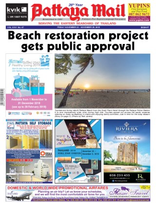 Pattaya Mail Newspaper | PM_1321_XXVI-47_FRIDAY NOVEMBER 23 - NOVEMBER ...
